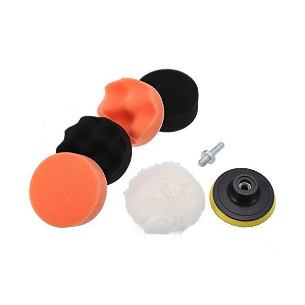 -/7点/-・Size:7点・パッケージ個数:1・材質：超弾性、靭性及び超強吸水能力、材質が柔軟で、ペンキを損傷しません。・取り付け簡単：取り付け簡単、マジックテープ式で脱着する便利なポリッシャースポンジで、電動ドリルやグラインダーに取り付...