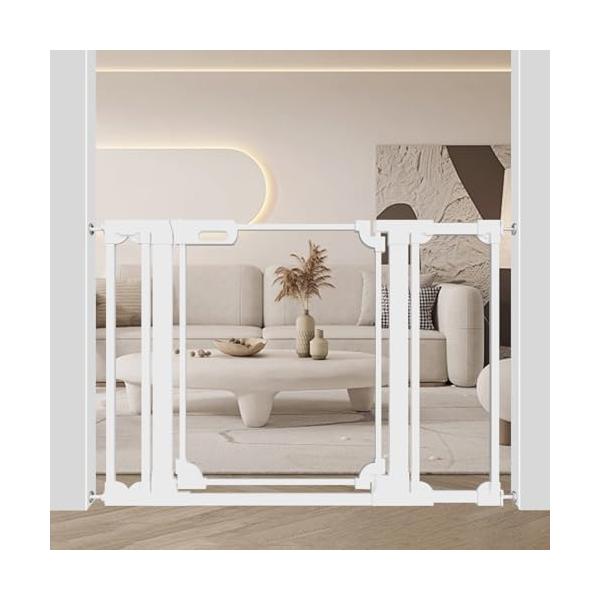 ホワイトスチール製/75-120cm/Seogva・Size:75-120cmMaterialType:ホワイトスチール製・「透明ゲート」アクリル板で作られているユニークなゲートです。透明感が抜群に、丈夫な設計のベビーゲートです。通常のスチ...