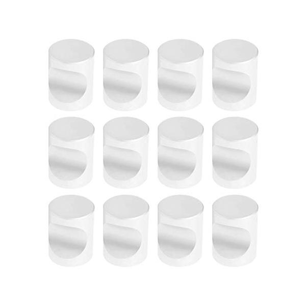 モダン・シルバー 直径20mm、高さ25mm ・・Size:直径20mm、高さ25mm・【仕様】取っ手の材質：アルミ合金 色：シルバー サイズ：直径：20mm/0.79in 高さ：25mm/0.98in 数量：12個・【高品質】高品質の環境...