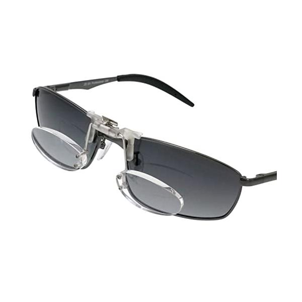 ブラウン/25mm/2.0倍/MF2201F20・Size:25mm/2.0倍・メガネやサングラスに取り付けると見辛かった手もとやスマホ、ＰＣの画面が拡大されすっきりハッキリ見えるクリップオンタイプの拡大鏡です。お使いになるメガネのレンズの...