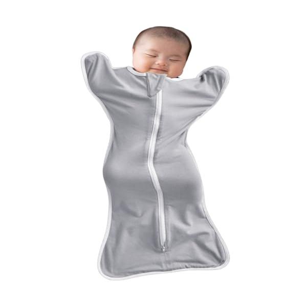 シンプルグレー/Sサイズ (3~6kg)/-・Size:Sサイズ (3~6kg)Color:グレー・ ??類似品にご注意ください?? 本製品は赤ちゃんの股関節や肩の脱臼のリスクを抑えるため、またオールシーズン着用できる様に、生地を薄めにして...