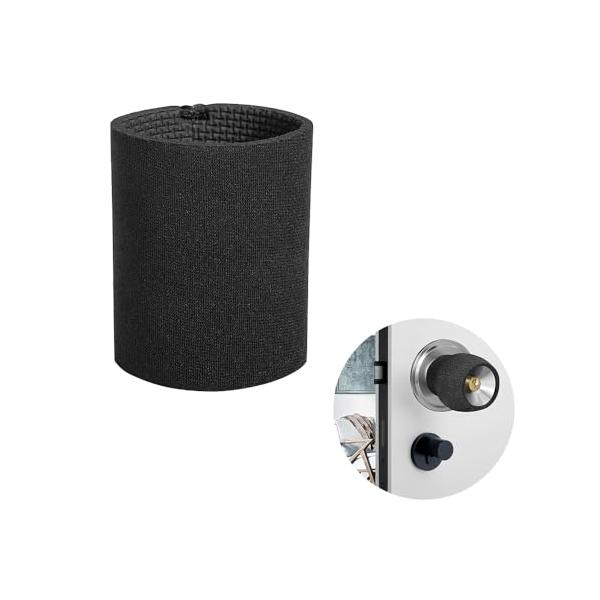 ブラック/-/wy-29・仕様ドアノブカバー弾性1個入り、色：黒、サイズ：高さ約6.5cm x 直径約5cm 。・簡単取り付けドアノブに簡単に取り付けることができ、取り外しも簡単でお手入れも簡単です。忙しい日常でもストレスなくお使いいただけ...