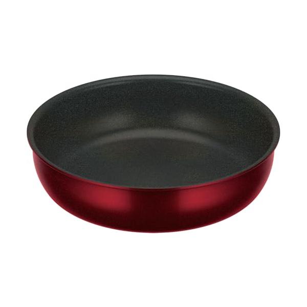 IH・ガス対応ディープレッド/22cm/KVD-022・Color:ディープレッドSize:22cmStyle:IH・ガス対応PatternName:フライパン・パッケージ個数:1・IH対応取っ手のとれるフライパン・本体サイズ(約):幅23...