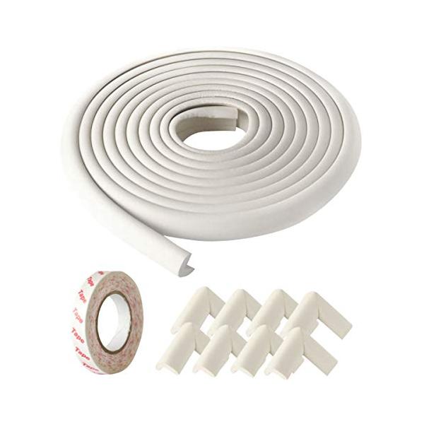 ホワイト/1個 (x 1)/SWS2021・Color:ホワイト・NBR環境保護材料で作成しており、毒性、異臭がありません。クッション性がある柔らかい素材なので、安心、安全の環境を作れます。・はさみやカッターでも切れますので簡単に長さ調整を...