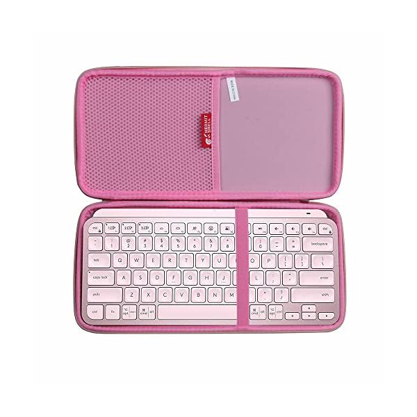 ・ローズゴールド  ・・Color:ローズゴールド・Hermichel-ハードトラベル収納キャリングケース・のために適ロジクール MX KEYS mini KX700GR ミニマリスト ワイヤレス イルミネイテッド キーボード グラファイト...