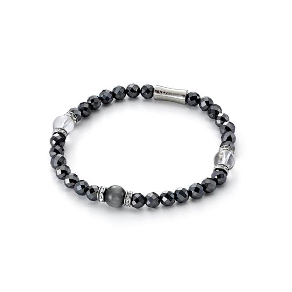 ブラック/15.5cm/DABAB2012・Color:ブラックSize:15.5cm・パッケージ個数:1・LUCEαシリーズから「ループ」タイプが登場。・コラントッテロゴをあしらった円柱状のステンレスパーツに、ロンデル・天然石・磁石を組み...