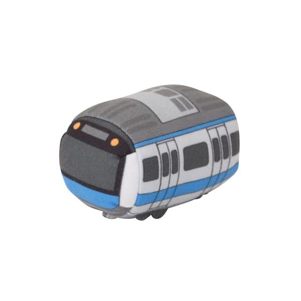 京浜東北線水色/手のひらサイズ/TTD-002-6・Style:京浜東北線・JR東日本商品化許諾済・人気の電車を手のひらサイズにしたお手玉型マスコット・転がしてもビーズの重みで元通り、ふわふわ感触で気持ちいい・重ねて並べたり、ループでつなげ...