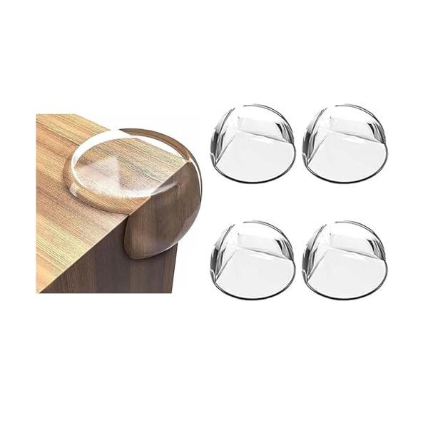 透明/丸 4個/Corner Protector-L4・Size:丸 4個・?子供の安全を守る柔?な素材のコーナークッションは、衝撃を吸収することができます。 これによって、衝突時の力を広範囲に分散させ、けがを軽減します。 子供や高齢者がい...