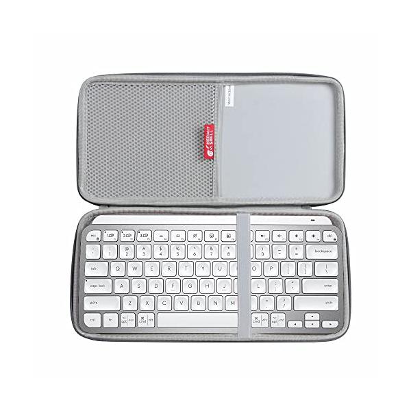 ・グレー  ・・Color:グレー・Hermichel-ハードトラベル収納キャリングケース・のために適ロジクール MX KEYS mini KX700GR ミニマリスト ワイヤレス イルミネイテッド キーボード グラファイト・耐久性と長持ち...