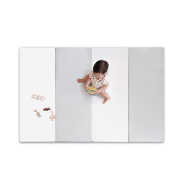 グレー×ホワイト/160×120cm/-・防音プレイマットわんぱくなお子さまが転んでも、転がっても、飛び跳ねても大丈夫使い心地、座り心地、防音・はっ水等の機能性など、ママ・パパや子ども目線の「うれしい」がいっぱいのプレイマットです豊富なカラ...