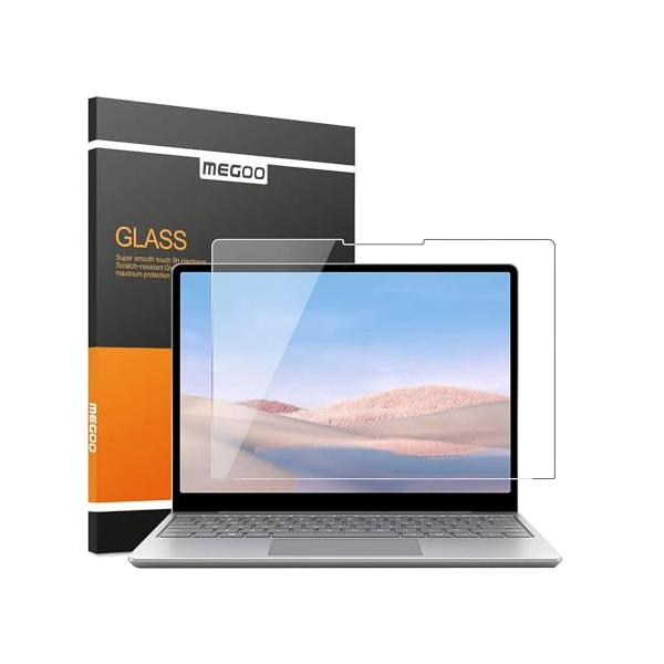対応機種Surface Laptop Go 3(2023)/Surface Laptop Go 2(2022)/Surface Laptop Go(2020)用の液晶画面保護フィルム（材質は強化ガラス）・9H硬度: 一番ダイヤモンドに近い9...
