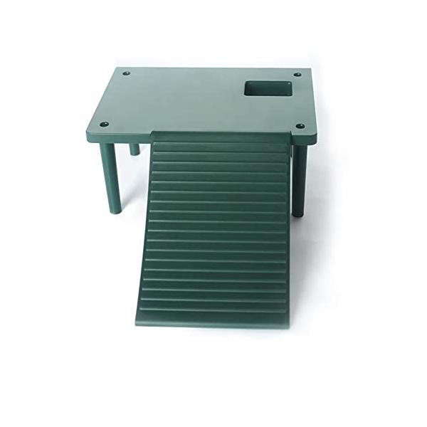 シンプル・緑  ・シンプルで美しいタートルプラットフォーム、ABS材料、4列支持体を使用して、安定して壊れにくい、5KGに耐えることができます。・商品サイズ：14×10×7cm/5.5×3.9×2.8in（テラスサイズ）、12×8.3cm/...