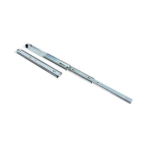 ・ 300mm WS3630・・Size:300mm・材質:スチール(ユニクロメッキ仕上げ)・耐荷重:25kg(左右ペア)・クリアランス:12.7mm・スライド量:305mm・引き残し:0mm