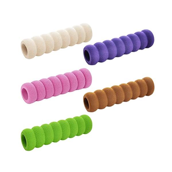 カジュアル無し/F/D-5・Shape:円形・1.パッケージ内容5個セット。・2.サイズ長13.5cm、直径3.5cm。 カラー：ベージュ、パープル、ピンク、コーヒー色、緑。・3.静電気防止寒い冬にはドアノブが静電気が起こりやすく、触って痛...