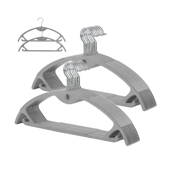 グレー/20本セット/BYGX05・Color:グレーSize:20本セット・パッケージ個数:1・商品詳細材質：本体：PET；フック：炭素鋼。サイズ：約高さ22*幅43cmで、 重さ：約90クラムです。高品質の素材で作られ、柔軟性と耐久性を...