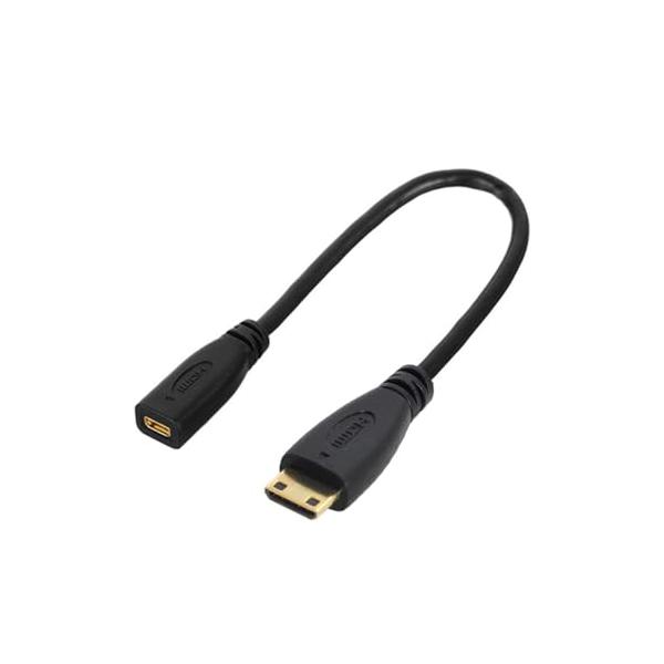 Micro HDMI Female to Mini HDMI Male/-/HD-177・Color:Micro HDMI Female to Mini HDMI Male・パッケージ個数:1・タイプd マイクロhdmi v1.4ソケット ...