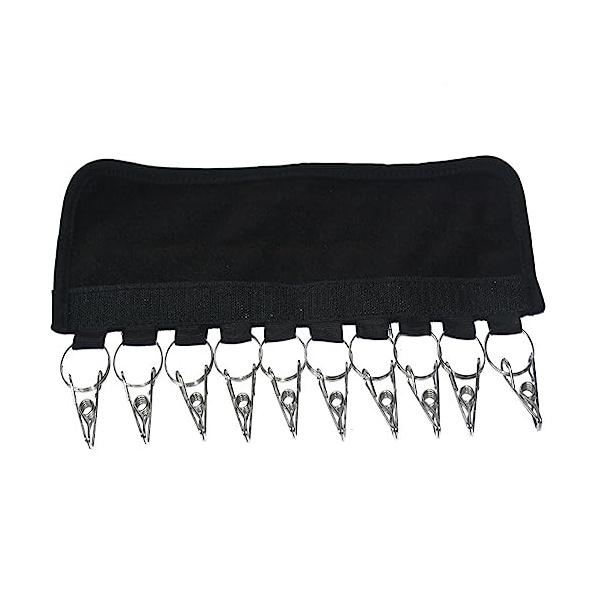 黒/本位/Z054-Z179MZSNJHB・Shape:スクエア・当社の帽子ラックは、高品質のポリエステル生地と耐久性のあるステンレス鋼の取り外し可能なクリップで作られています。・各帽子オーガナイザーには10個のステンレススチール製の取り外...