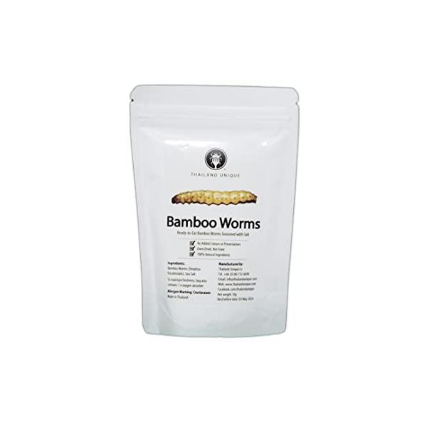 PatternName:バンブーワーム・パッケージ個数:1・原材料バンブーワーム、塩・特徴タンパク質と繊維が多く、脂肪が少ないため、タイで最も人気のある食用昆虫の 1 つになっています。・ 内容量10g（１袋に含まれる内容は、昆虫の大きさに...