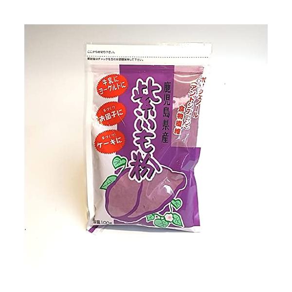 -/100グラム (x 1)/-・パッケージ個数:1・常温・紫いも粉 100g×1個は、 原材料：紫いも(鹿児島産)・商品サイズ (高さ×奥行×幅): 120mm×10mm×190mm・ブラント名: 紫いも粉