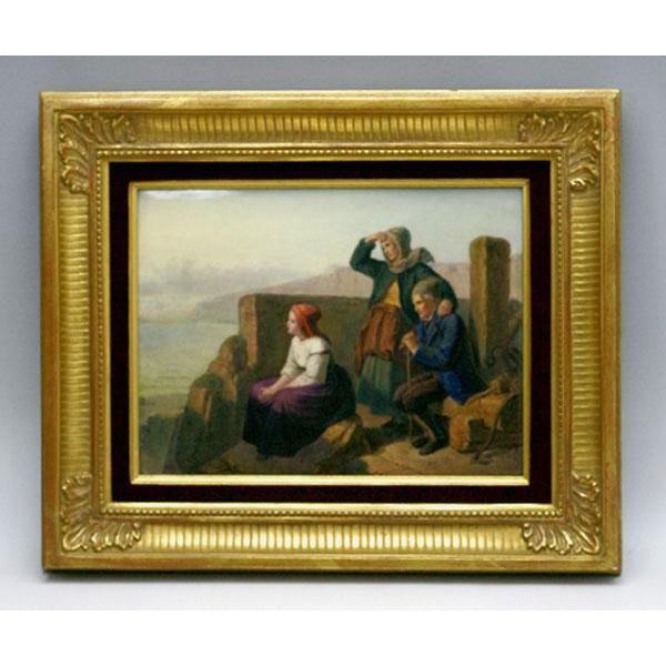 KPMベルリン　陶板画　『海を眺める家族』