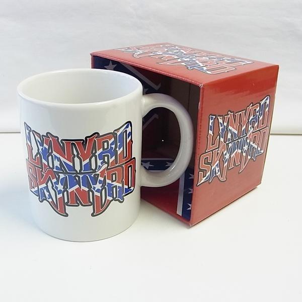 LYNYRD SKYNYRD　マグカップ　サザンロック直径：７．５センチ　/ 　高さ：９．５センチ通常よく見かけるアメリカンなマグカップサイズです。この商品は、送料無料中です。代引き決済の場合は、別途手数料が掛かります。