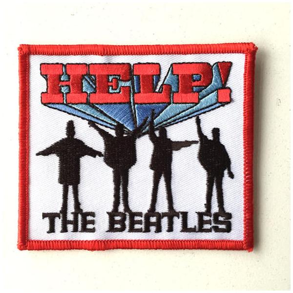 The Beatles ビートルズ HELP! ヘルプ！　 アイロンワッペン ワッペンアイロン横：8センチ　/ 　縦：6センチポリエステル糸　裏面樹脂「The Beatles ビートルズ John, Paul, George &amp; R...