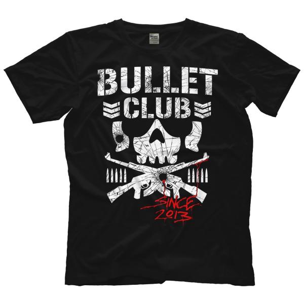 BULLET CLUB バレットクラブ 海外生産 輸入Tシャツ 新日本プロレスオフィシャルTシャツ（並行輸入品）プリント位置：前身のみボディ：GILDAN 6オンス ウルトラコットン 半袖クルーネックTシャツボディ色：ブラック素材：綿100...