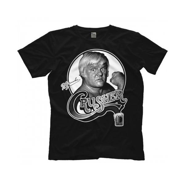 CRUSHER LISOWSKI （THE CRUSHER）「クラッシャー・リソワスキー “ダ・クラッシャー・ビンテージ・ブラック” Tシャツ」この商品はアメリカのプロレスTシャツ製作会社ProWrestlingTees.comからのお取り...
