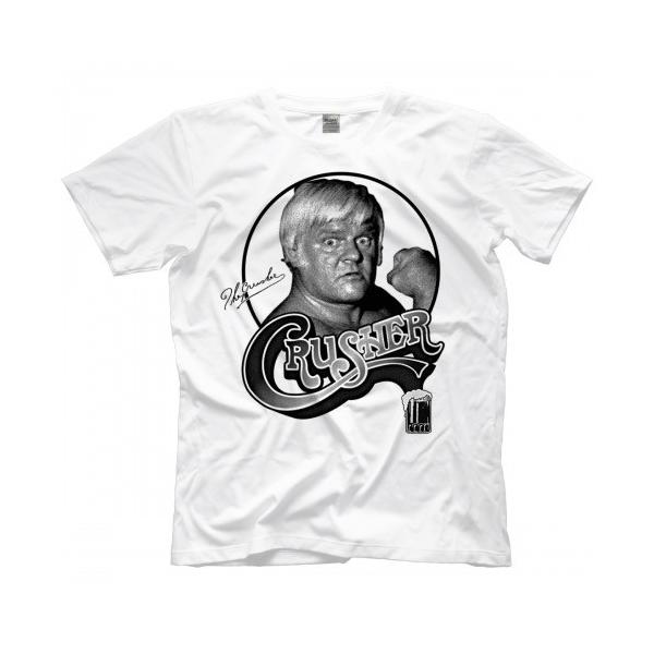 CRUSHER LISOWSKI （THE CRUSHER）「クラッシャー・リソワスキー “ダ・クラッシャー・ビンテージ・ホワイト” Tシャツ」この商品はアメリカのプロレスTシャツ製作会社ProWrestlingTees.comからのお取り...