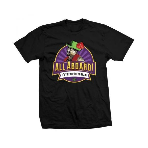 THE GODFATHER「ザ・ゴッドファーザー（パパ・シャンゴ、ソウルテイカー） “オール・アボード！” Tシャツ」All Aboard! 出発進行！It's time for the HO train! 娼婦列車が発車するぜ！Pimpi...
