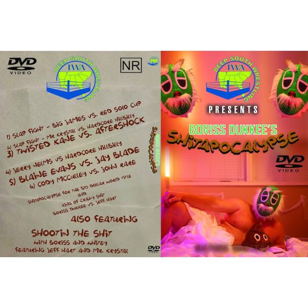 プロレス IWA Deep South DVD（輸入盤DVD-R SMV スマートマークビデオ製）「Boriss Dukkee's Shitapocalypse」（2020年7月18日米国開催地非公開 野外大会）1. ビッグ・ジェイムズ v...
