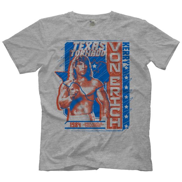 第67代NWA世界ヘビー級王者 “虎の爪” ケリー・フォン・エリック Tシャツこの商品はアメリカ・シカゴのプロレスTシャツ製作会社ProWrestlingTees.comからのお取り寄せになります（受注生産）。入荷までおよそ1ヶ月から2ヶ月...