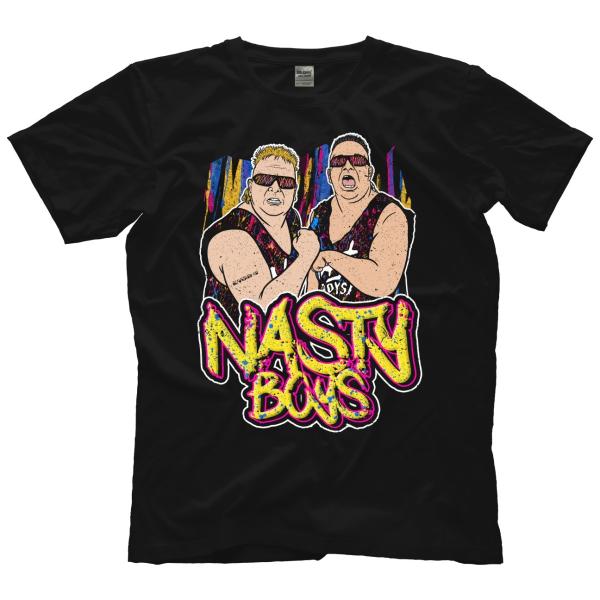 The Nasty Boys（Brian Knobbs ＆ Jerry Sags）ナスティ・ボーイズ（“狂走戦士”ブライアン・ノッブス＆“爆走戦士”ジェリー・サッグス）TシャツWCW世界タッグ王座WWF世界タッグ王座AWA南部タッグ王座FC...
