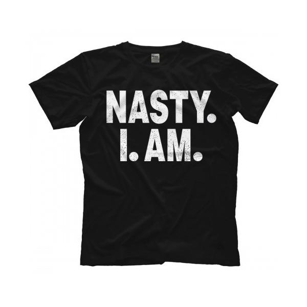 Nasty Boys（Brian Knobbs ＆ Jerry Sags）「ナスティ・ボーイズ（ブライアン・ノッブス＆ジェリー・サッグス） “ナスティ・アイ・アム” Tシャツ」ボディ：GILDAN（ギルダン） 6オンス ウルトラコットン 半...
