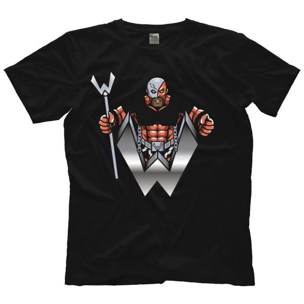 ザ・ウォーロード（パワーズ・オブ・ペイン）Tシャツ（アメリカ直輸入品）ザ・バーバリアン（元大相撲 幸ノ島、コンガ・ザ・バーバリアン）とのコンビ、パワーズ・オブ・ペインでNWA、WWFで活躍。ロードウォリアーズやデモリッションらと抗争を繰り広...