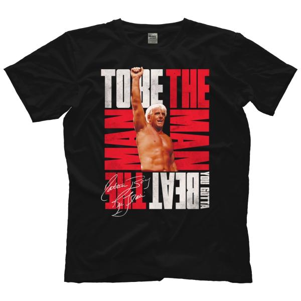 “狂乱の貴公子” リック・フレアー "Dirtiest Player In The Game" RIC FLAIR オフィシャルTシャツ（アメリカ直輸入Tシャツ）NWA、WWF、WCWの各世界王座を16度も獲得したことから、「16回の世界王...