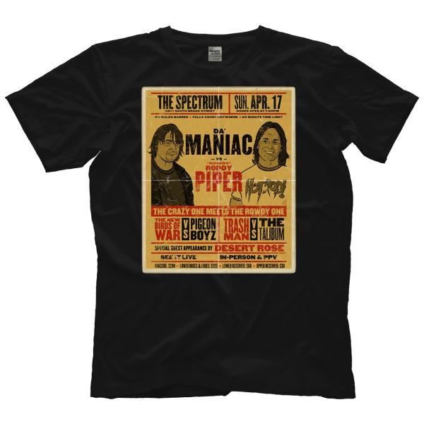 "Rowdy" Roddy Piper “ホット・ロッド” ロディ・パイパー ダ・マニアック vs. ロディ・パイパー Tシャツパイパーは、アメリカの人気テレビドラマ『フィラデルフィアは今日も晴れ It's Always Sunny in ...