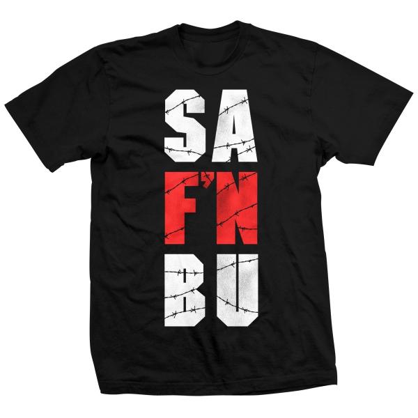 "The Homicidal, Suicidal, Genocidal....Death-Defying Maniac" SABU「サブゥー “SA fn BU” Tシャツ」この商品はアメリカProWrestlingTees.comからのお...