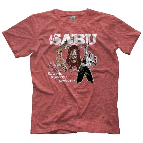 "The Homicidal, Suicidal, Genocidal....Death-Defying Maniac" SABU「サブゥー “サブー・トリビュート” Tシャツ」この商品はアメリカProWrestlingTees.comから...