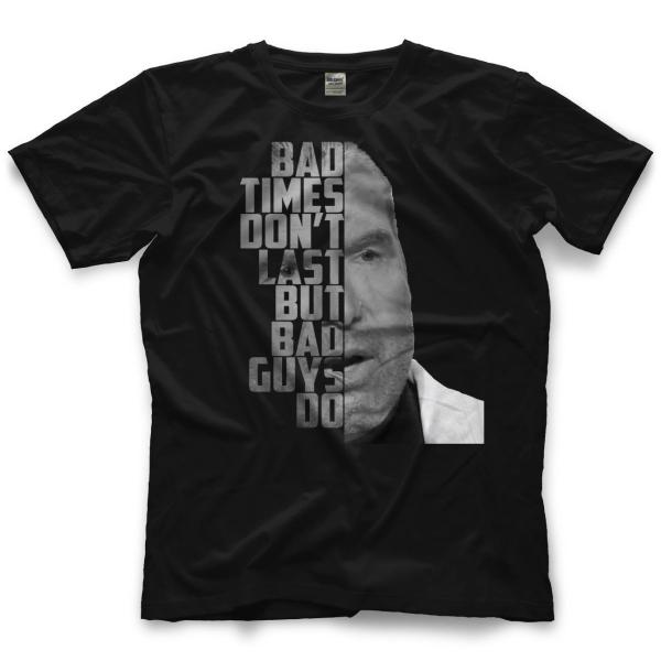 Scott Hall スコット・ホール（レーザー・ラモン） Tシャツ（アメリカ直輸入プリントTシャツ）"Hard Work pays off, Dreams come true. Bad times don't last, But BAD ...