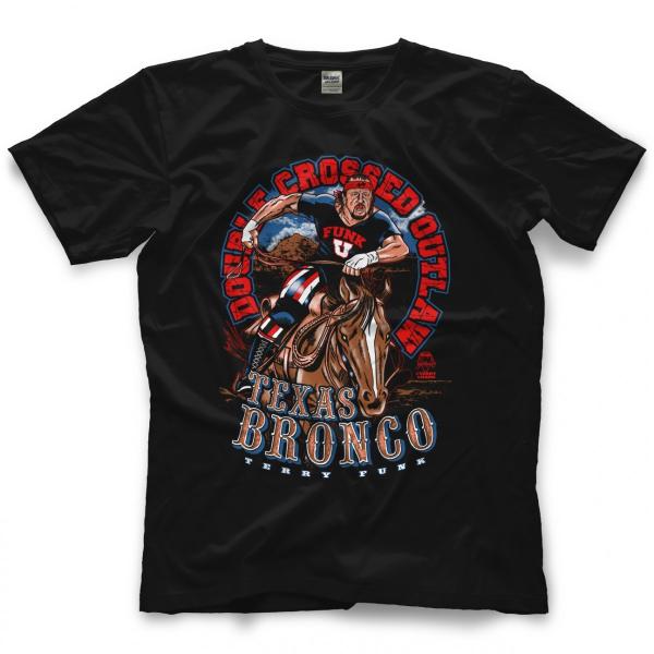 "Texas Bronco" TERRY FUNK「荒馬テリー・ファンク “ライディング・ファンカー” Tシャツ designed by Terry＆Haru」日本のプロレスファンから最も愛された外人レスラー、“テキサスブロンコ”テリー・フ...