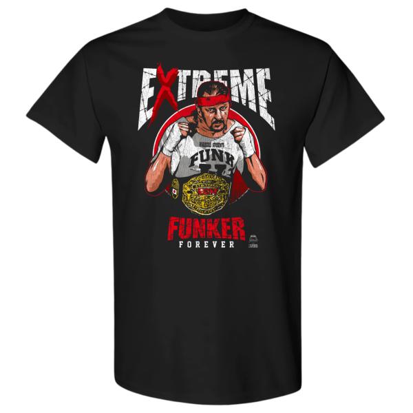 “テキサスブロンコ” テリー・ファンク プリントTシャツボディ色：ブラック素材：綿100％2XL以上はビッグサイズ割増料金がかかります。この商品はアメリカ・シカゴのプロレスTシャツ製作会社プロレスリングティーズからのお取り寄せになります（受...