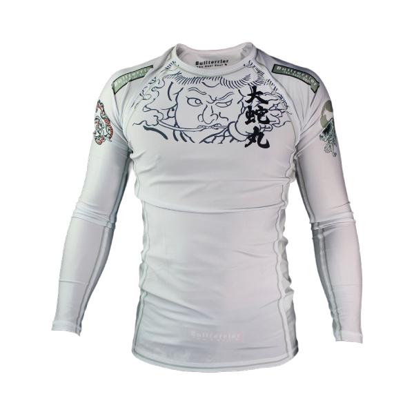 【発売日：2026年03月02日】【自来也説話シリーズから自来也モデル、綱手姫モデルに続き、三すくみ最後の大蛇丸「Orochimaru」モデルのラッシュガード。日本古来の江戸時代後期に生まれた読本自来也豪傑譚に出てくる庶民を助ける義賊児雷也...