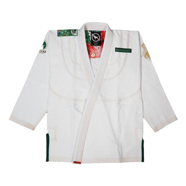 【発売日：2025年03月14日】【無心】に続く人気シリーズとして新登場したブルテリア「Houou」モデルの柔術衣。中国の神話に由来する伝説の鳥鳳凰の図柄をテーマに本職の彫り師Blade Ink Satoshi氏がデザインしました。ジャケッ...