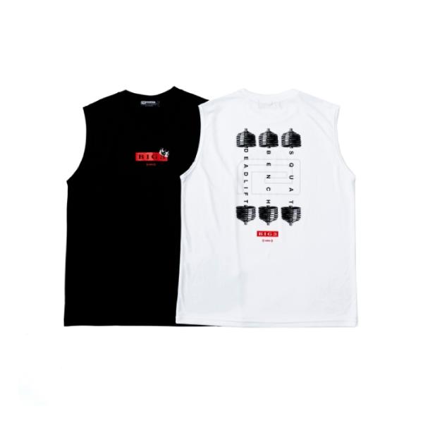 【発売日：2025年08月02日】筋トレのキングといえばBIG3！某架空の筋トレ集団"OMR(One more rep) CLUB" のノースリーブ。バックプリントのダンベル部分にグリッププリントを配し、ベンチの際の姿勢をサポート。これであ...