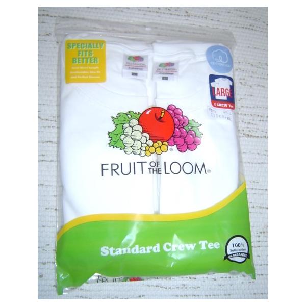 フルーツオブザルーム 2枚組セット Tシャツ 半袖 丸首 クルーネックインポートブランド :FRUIT OF THE LOOM フルーツ オブ ザ ルーム  品番  :FCT1色  :白白　白黒 サイズ :L/XLメーカー販売価格2090円...