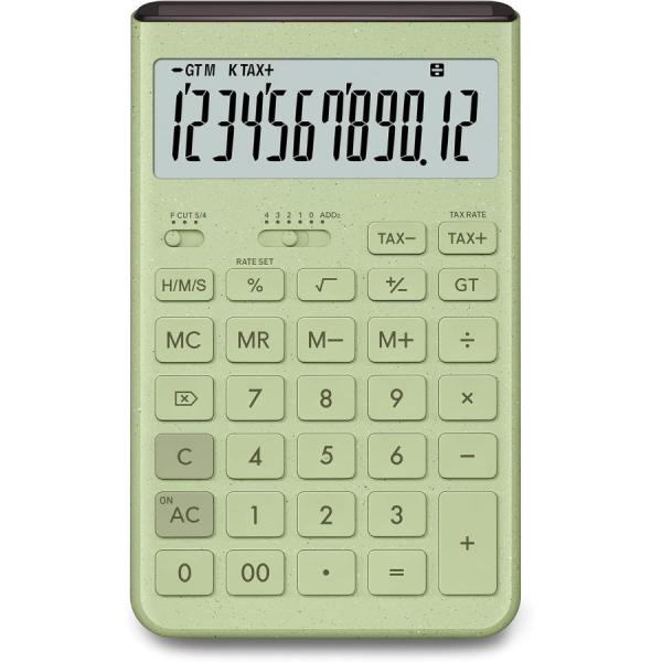 ●さまざまな利用シーンに調和する、環境にも配慮した電卓。・使いココチのよいシンプルなデザイン：丸みのあるシンプルで優しいデザイン。ソーラーパネルを本体上部の側面に移動させ、すっきりとした見た目で使い心地も快適です。・環境に配慮したエコ素材を...