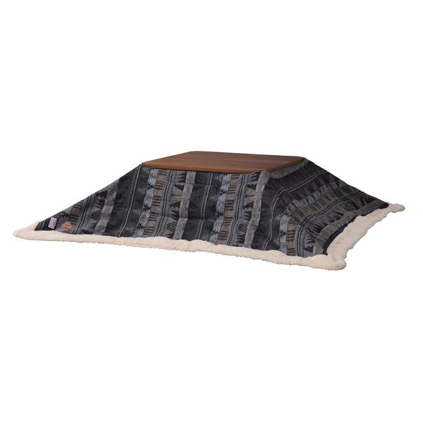 東谷 薄掛けコタツ布団 正方形 KK-143GY W190×D190 2.5kg 完成品