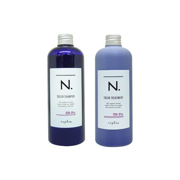 商品名：エヌドット カラー シャンプー＆トリートメント容量：320ml+300gブランド：ナプラ商品説明：・パープル / ヘアカラーの気になる黄ばみ、ブリーチによるダメージを抑えなめらかな髪を持続させます。・シルバー / アッシュなどの寒色...
