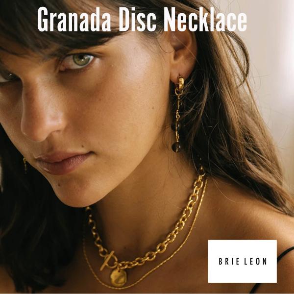 ■BRIE LEONGranada Disc Necklacer made in Australiaオーストラリアから日本に到着したBRIE LEON。シンプルながらも、存在感・高級感があり、首元を華やかにしてくれます。パーティースタイルや...